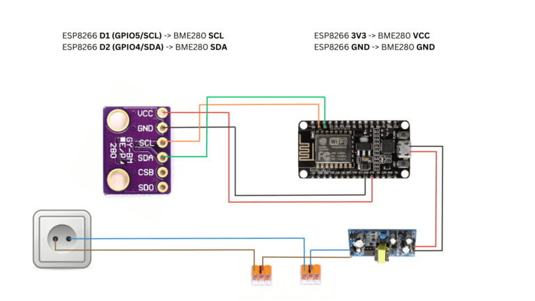 Home Assistant: BME280 sensor installation via ESPHome